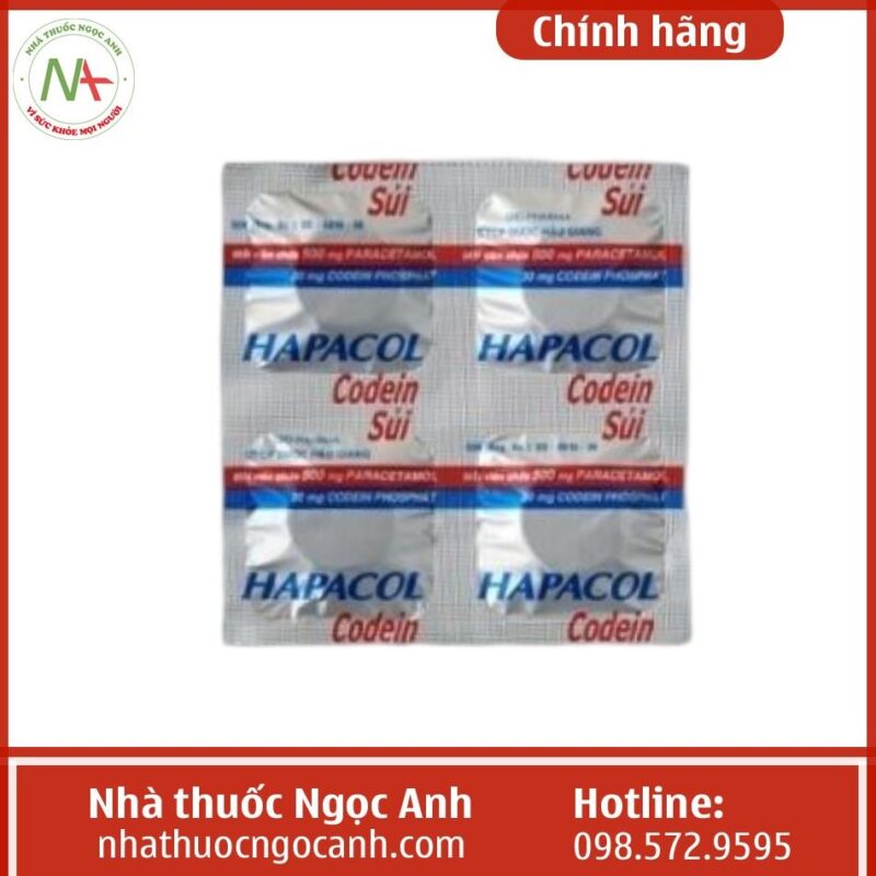 Thuốc Hapacol Codein sủi có tác dụng gì, giá bao nhiêu, mua ở đâu