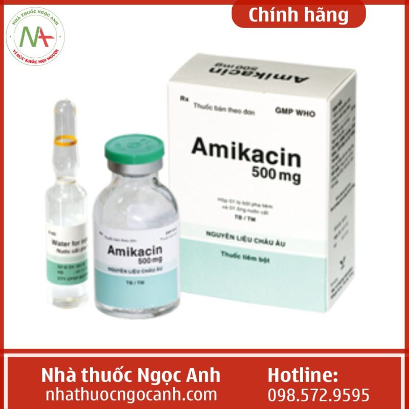 Thuốc Amikacin 500mg Bidiphar là thuốc gì, giá bao nhiêu, mua ở đâu