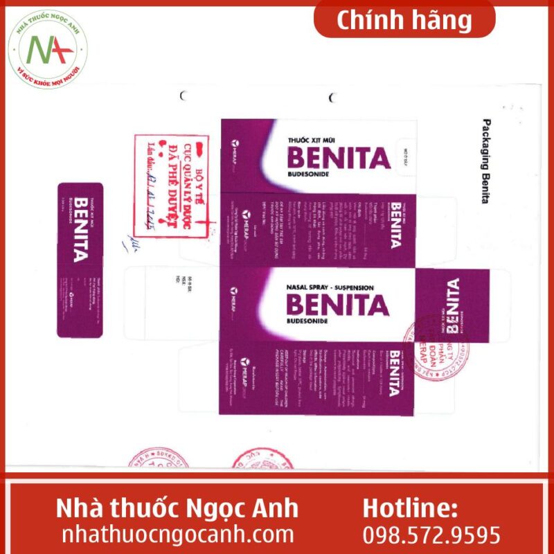 Thuốc xịt mũi Benita sử dụng trong bao lâu, giá bao nhiêu, mua ở đâu