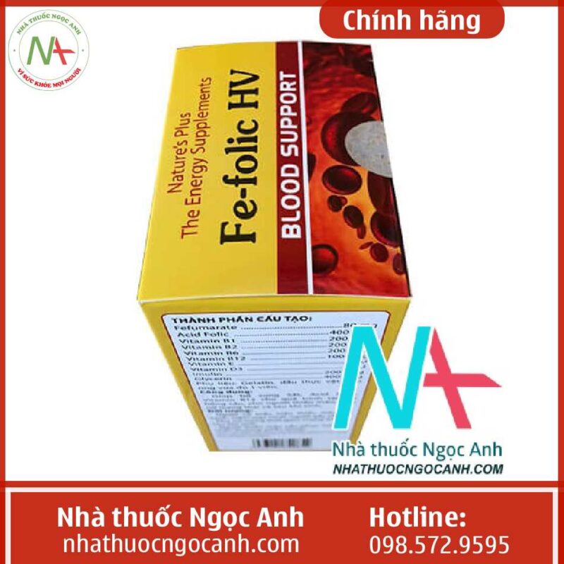 Fe-folic HV: Công dụng, mua ở đâu, giá bao nhiêu?