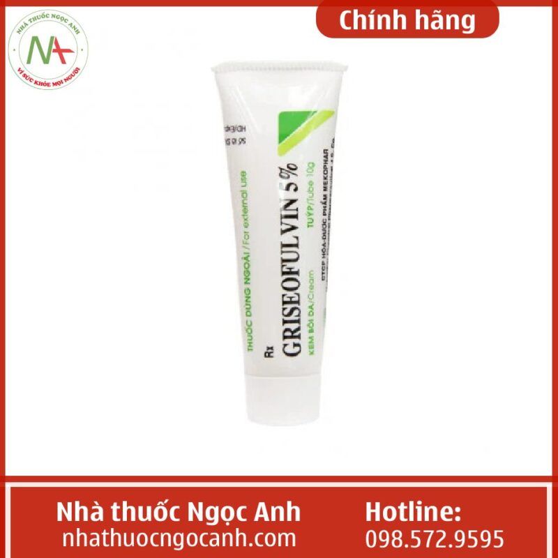 Thuốc bôi Griseofulvin 5% Mekophar giá bao nhiêu, mua ở đâu?