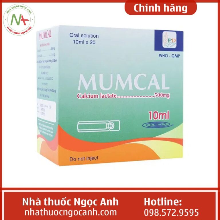 Thuốc Mumcal 10ml uống trước hay sau ăn, giá bao nhiêu, mua ở đâu