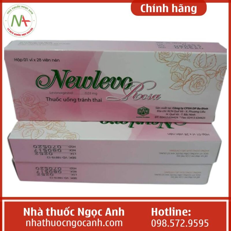 Thuốc tránh thai Newlevo Rosa có tốt không, giá bao nhiêu, mua ở đâu