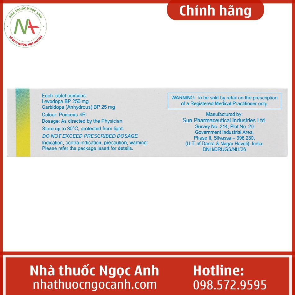 Thuốc Syndopa 275: Công dụng, liều dùng, mua ở đâu, giá bao nhiêu