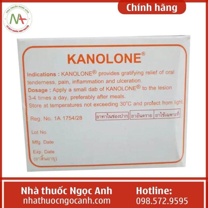 Thuốc Kanolone là thuốc gì, có tác dụng gì, giá bao nhiêu, mua ở đâu