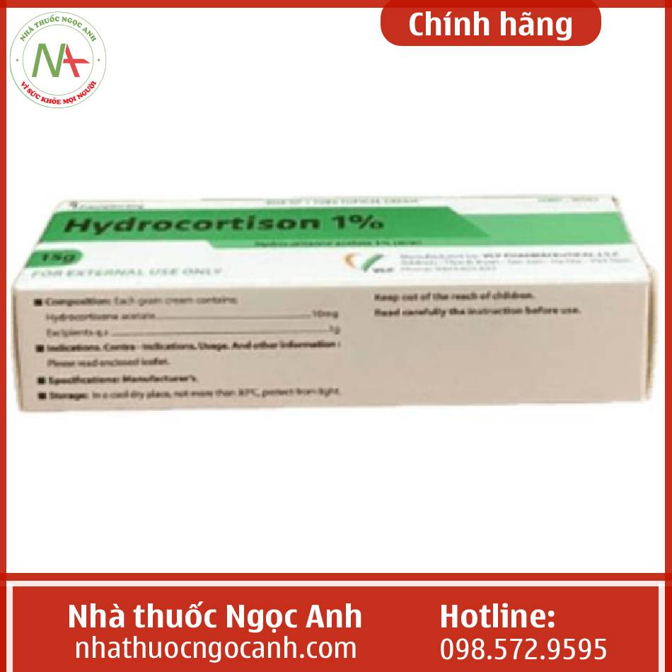 Thuốc Hydrocortison 1% VCP có tác dụng gì, mua ở đâu, giá bao nhiêu?