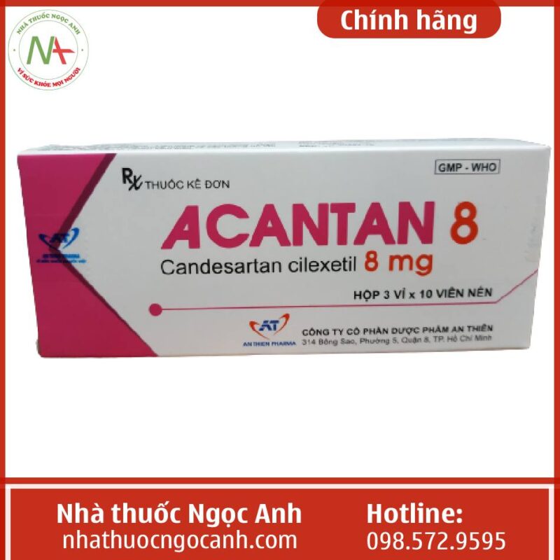 [CHÍNH HÃNG] Thuốc Acantan 8: Công dụng, liều dùng, giá bán