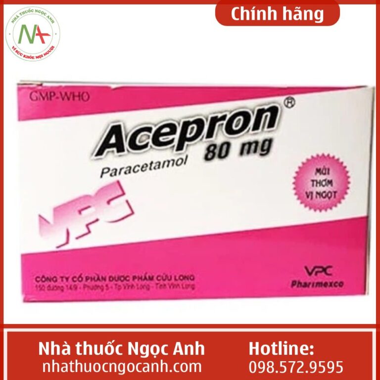 Thuốc Acepron Paracetamol 80mg là thuốc gì, giá bao nhiêu, mua ở đâu