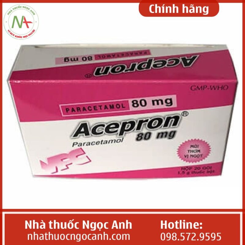 Thuốc Acepron Paracetamol 80mg là thuốc gì, giá bao nhiêu, mua ở đâu