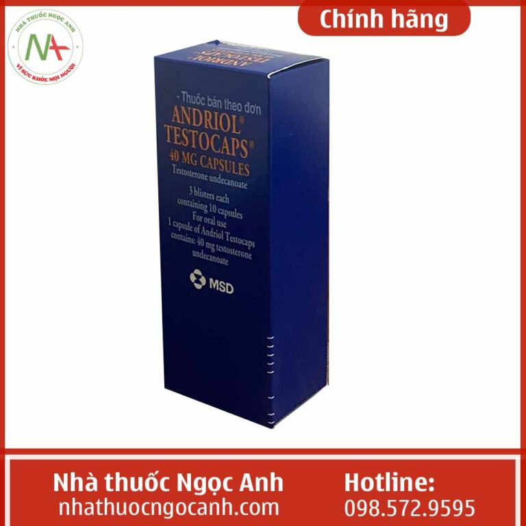 Thuốc Andriol testocaps 40mg giá bao nhiêu, mua ở đâu TPHCM?