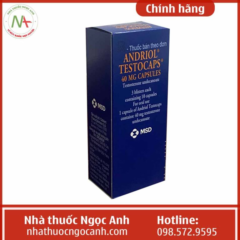 Thuốc Andriol testocaps 40mg giá bao nhiêu, mua ở đâu TPHCM?