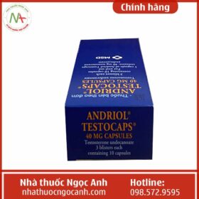 Thuốc Andriol testocaps 40mg giá bao nhiêu, mua ở đâu TPHCM?