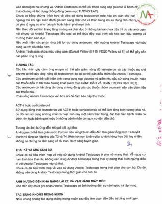 Thuốc Andriol testocaps 40mg giá bao nhiêu, mua ở đâu TPHCM?