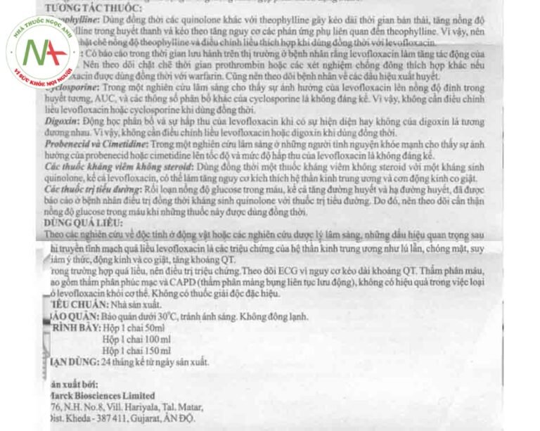 Thuốc Amflox 750mg/150ml: Công dụng, giá bán, mua ở đâu