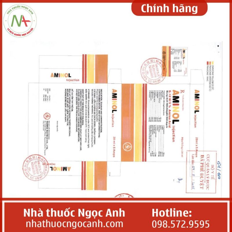 Thuốc Aminol Injection có tác dụng gì, mua ở đâu, giá bao nhiêu?