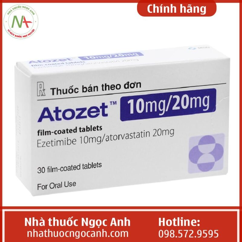Thuốc Atozet 10mg/20mg có tác dụng gì, mua ở đâu, giá bao nhiêu