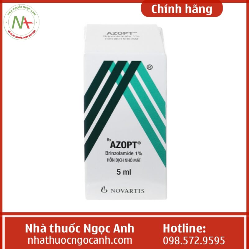 Thuốc Azopt Brinzolamide 1% 5ml là thuốc gì, giá bao nhiêu, mua ở đâu