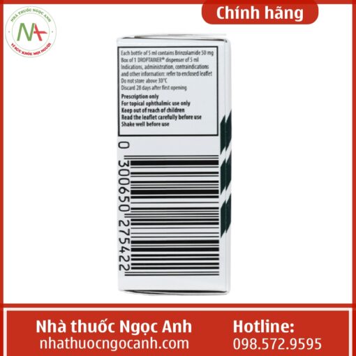 Thuốc Azopt Brinzolamide 1% 5ml là thuốc gì, giá bao nhiêu, mua ở đâu