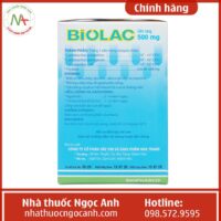 Thuốc Biolac Capsules 500mg Biopharco giá bao nhiêu, mua ở đâu?