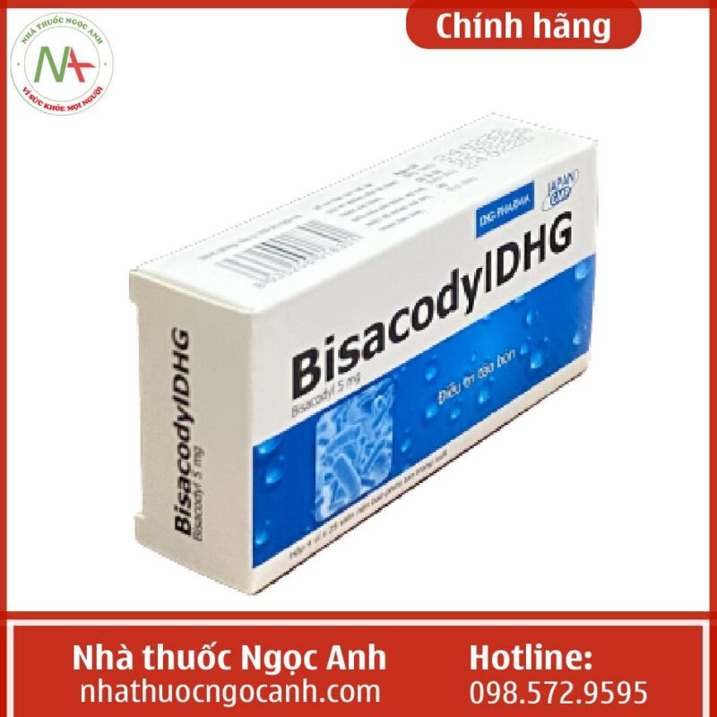 Thuốc Bisacodyl DHG 5mg cách dùng, giá bao nhiêu, mua ở đâu?
