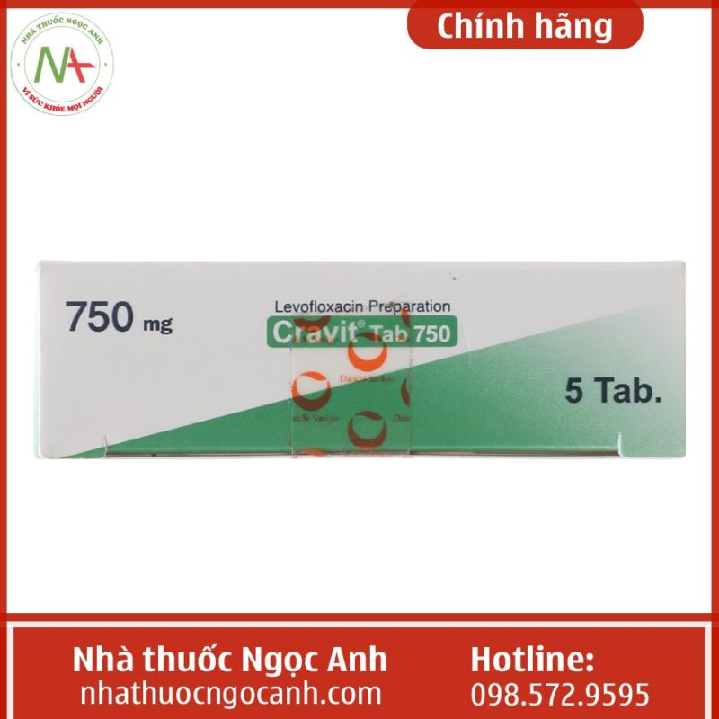 Thuốc Cravit tab 750 mg có tác dụng gì, mua ở đâu, giá bao nhiêu?