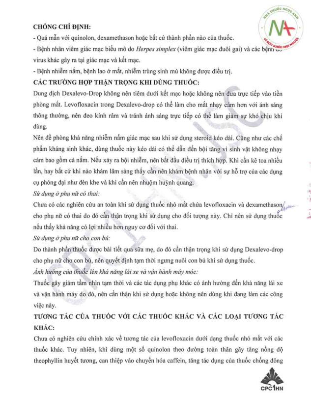 Thuốc nhỏ mắt Dexalevo drop 5ml có giá bao nhiêu, mua ở đâu