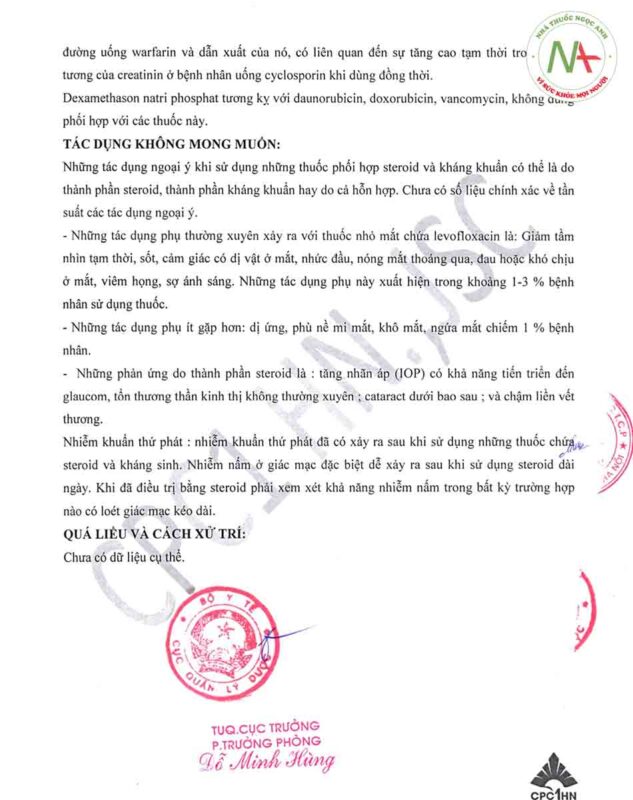 Thuốc nhỏ mắt Dexalevo drop 5ml có giá bao nhiêu, mua ở đâu