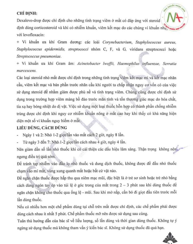 Thuốc nhỏ mắt Dexalevo drop 5ml có giá bao nhiêu, mua ở đâu