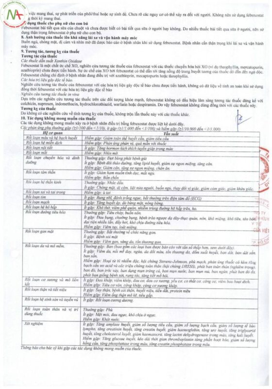 Thuốc Furic 80 là thuốc gì, có tác dụng gì, giá bao nhiêu, mua ở đâu