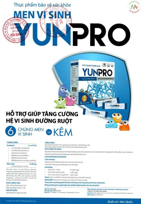 Thuốc Yunpro vị nho uống trước hay sau ăn, giá bao nhiêu, mua ở đâu
