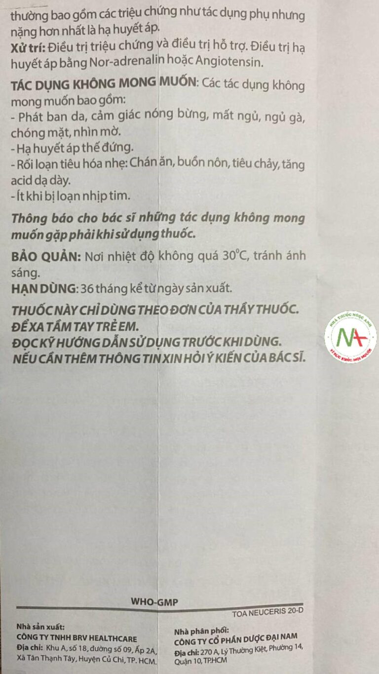 Thuốc Neuceris 10mg là thuốc gì, có tác dụng gì, mua ở đâu, giá bao nhiêu?