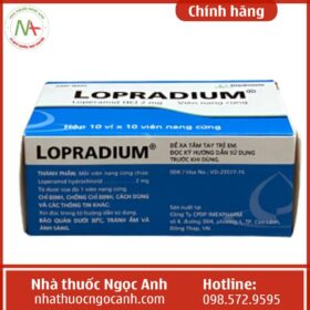 Thuốc Lopradium 2mg là thuốc gì, liều dùng, giá bao nhiêu, mua ở đâu?