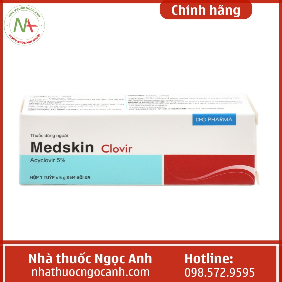 Thuốc Medskin Acyclovir là thuốc gì, giá bao nhiêu, mua ở đâu?