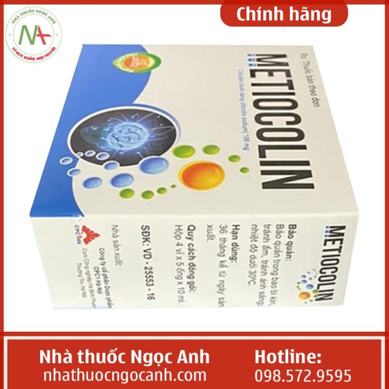 Thuốc Metiocolin 10ml là thuốc gì, uống lúc nào, giá bao nhiêu, mua ở đâu?
