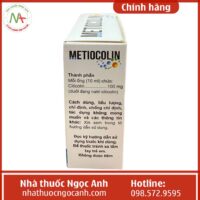 Thuốc Metiocolin 10ml là thuốc gì, uống lúc nào, giá bao nhiêu, mua ở đâu?