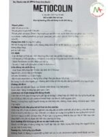 Thuốc Metiocolin 10ml là thuốc gì, uống lúc nào, giá bao nhiêu, mua ở đâu?