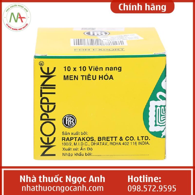 Thuốc Neopeptine ( viên nang) : mua ở đâu, giá bao nhiêu?