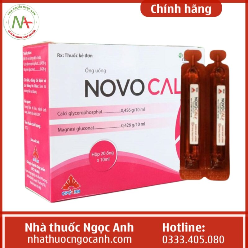 Thuốc canxi Novocal 10ml có tốt không, giá bao nhiêu, mua ở đâu?