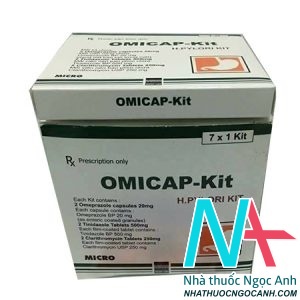 Thuốc Omicap Kit: Công dụng, liều dùng, lưu ý tác dụng phụ, giá bán