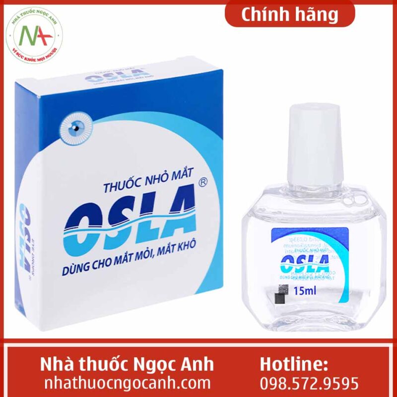 Thuốc nhỏ mắt Osla 15ml có tốt không, giá bao nhiêu, mua ở đâu?