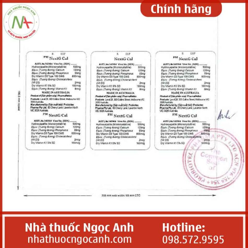 Thuốc PM NextG Cal nên uống khi nào, giá bao nhiêu, mua ở đâu?