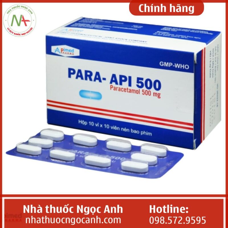 Thuốc Para-Api 500 là thuốc gì, có tác dụng gì, mua ở đâu, giá bao nhiêu