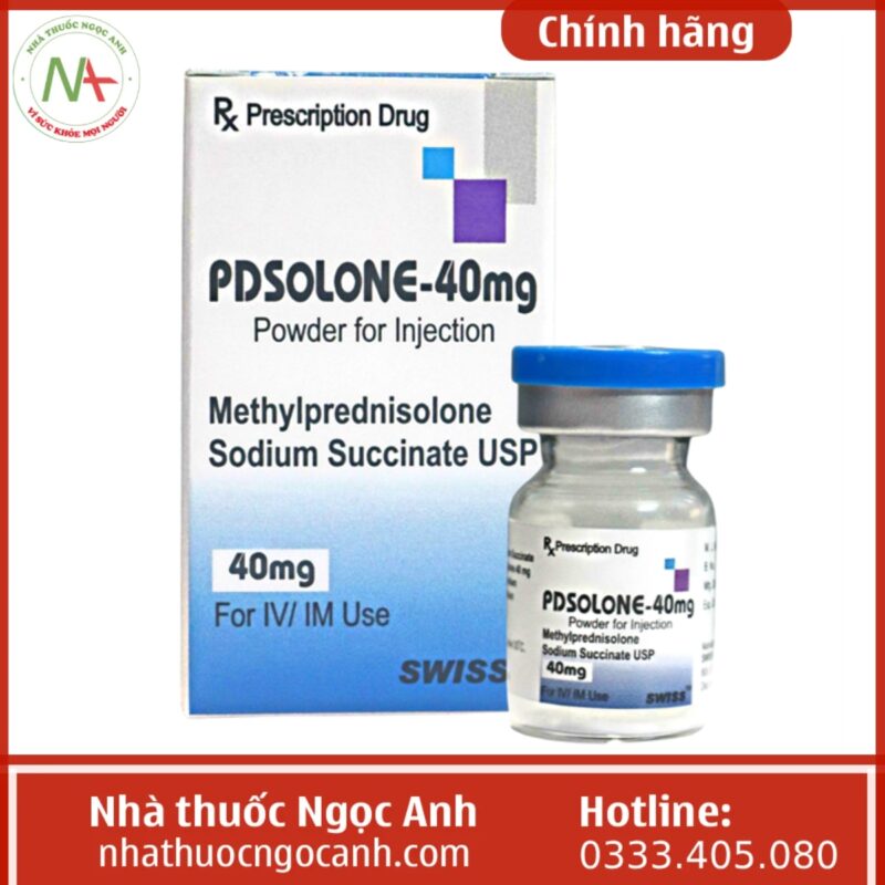 Thuốc Pdsolone-40mg có tác dụng gì, giá bao nhiêu, mua ở đâu?