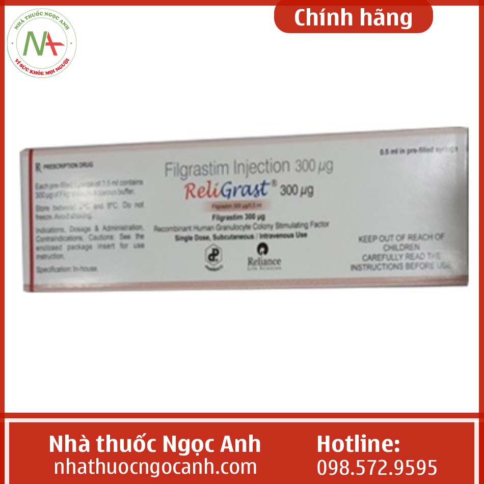 Filgrastim - Nhà thuốc online Ngọc Anh chuyên mua bán thuốc trực tuyến ...