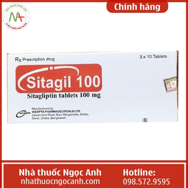 Thuốc Sitagil 100 mg là thuốc gì, tác dụng gì, mua ở đâu, giá bao nhiêu?