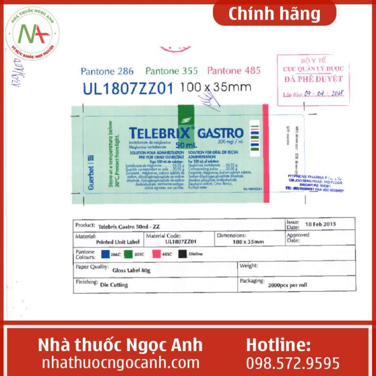 Telebrix Gastro 300mg l/ml là thuốc gì, giá bao nhiêu, mua ở đâu?