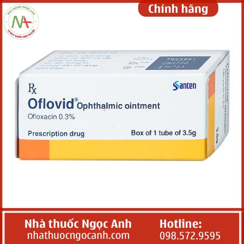 Thuốc mỡ tra mắt Oflovid 0.3% có tác dụng gì, mua ở đâu, giá bao nhiêu?