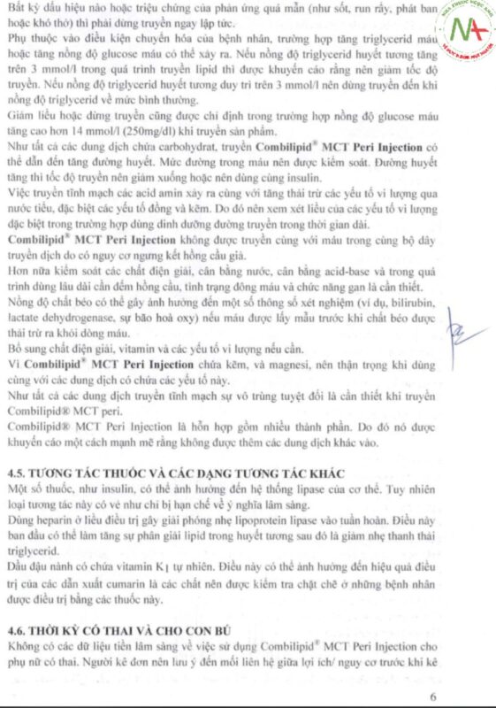 Thuốc Combilipid MCT Periinjection: mua ở đâu, giá bao nhiêu?