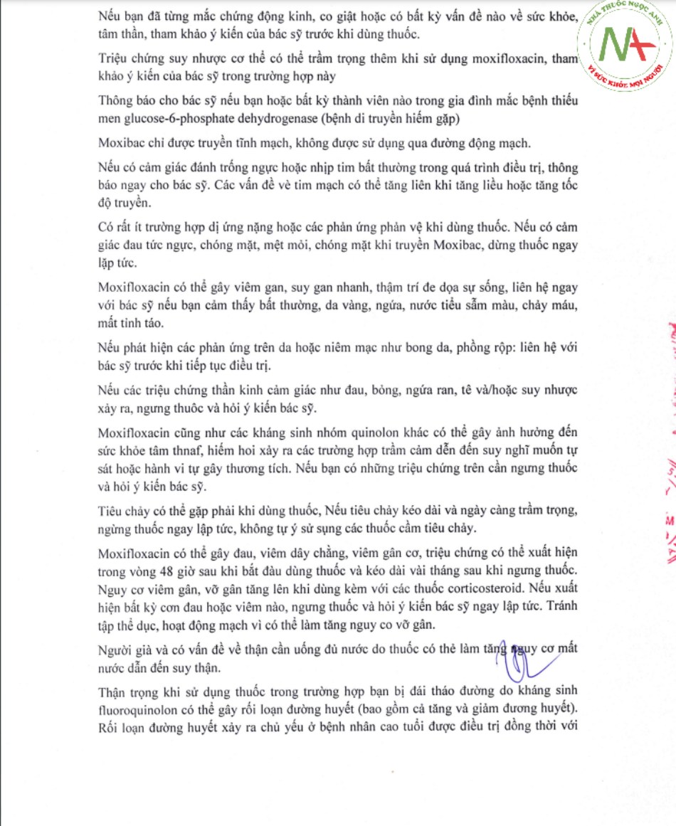 Thuốc Moxibac 400 IV Infusion mua ở đâu, giá bao nhiêu?