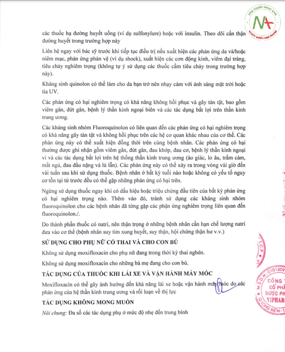 Thuốc Moxibac 400 IV Infusion mua ở đâu, giá bao nhiêu?